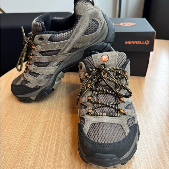 Merrell | Shoes | Merrell Gray And Black Athletic Shoes With Breathable ...